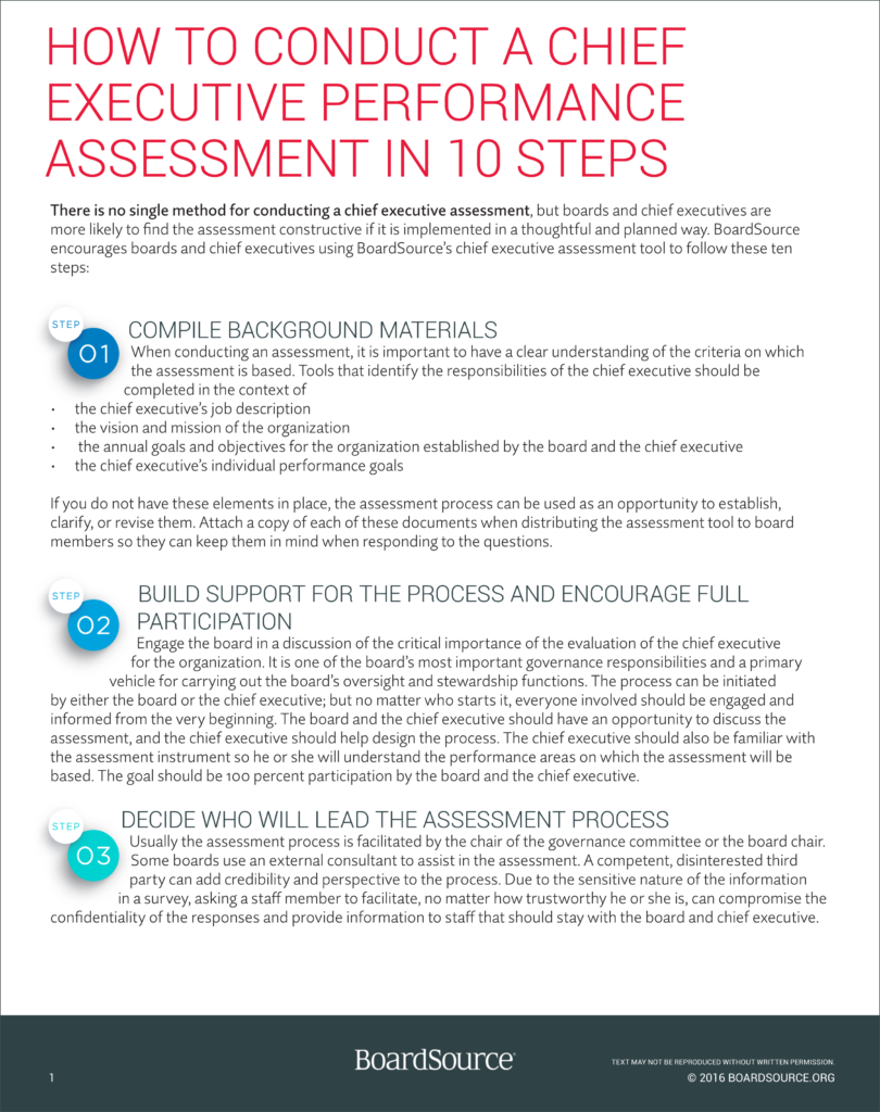 Executive Evaluation and Compensation - BoardSource