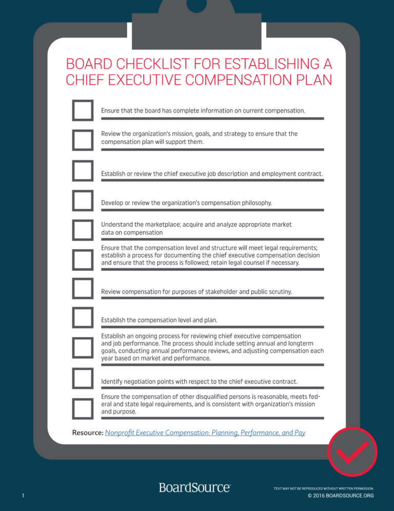 Executive Evaluation and Compensation - BoardSource