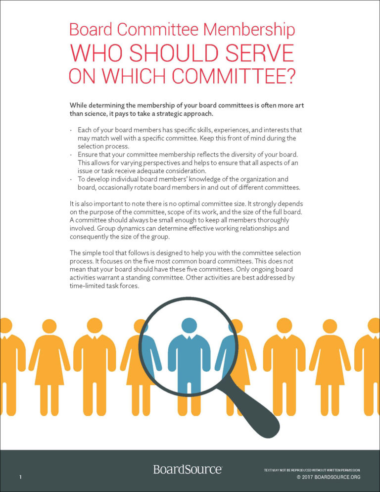 Structure, Committees, and Meetings - BoardSource