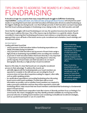 Fundraising for Nonprofits and the Board's Role | BoardSource