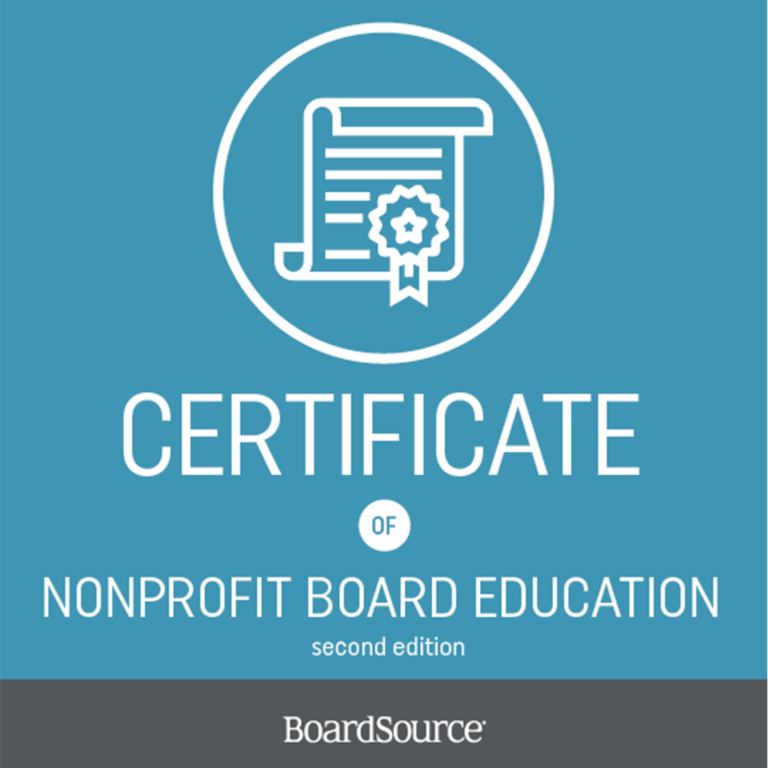Certificate Programs for Nonprofit Leaders - BoardSource